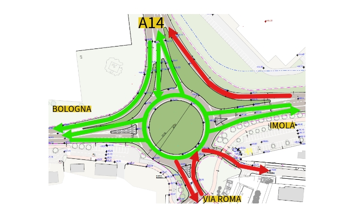 Lavori per la nuova rotonda sulla via Emilia a Castel San Pietro ...